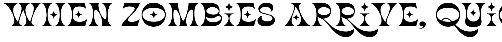 Quick Remarks - Reverse Serif