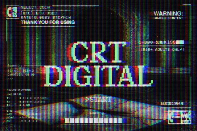 Vintage CRT Digital Effect
