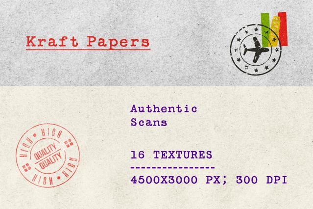 Kraft Paper Texture Overlays