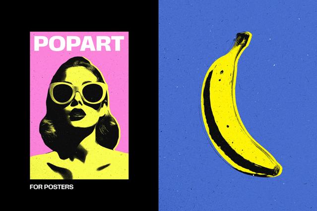 Pop Art Cartoons Poster Effect