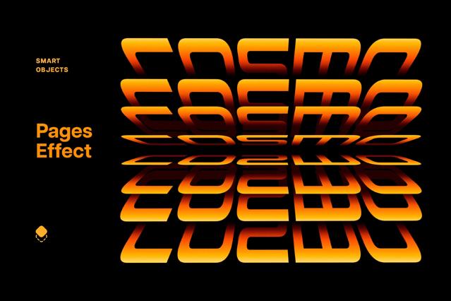 Download Layered Pages Text Effect