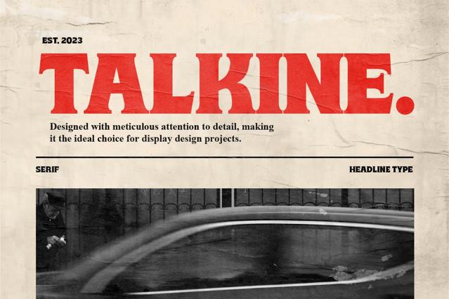 Talkine - Bold Headline Font