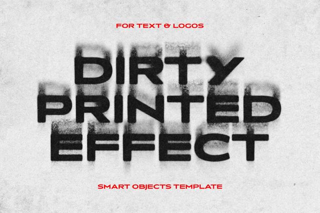 Dirty Print Text & Logo Effect
