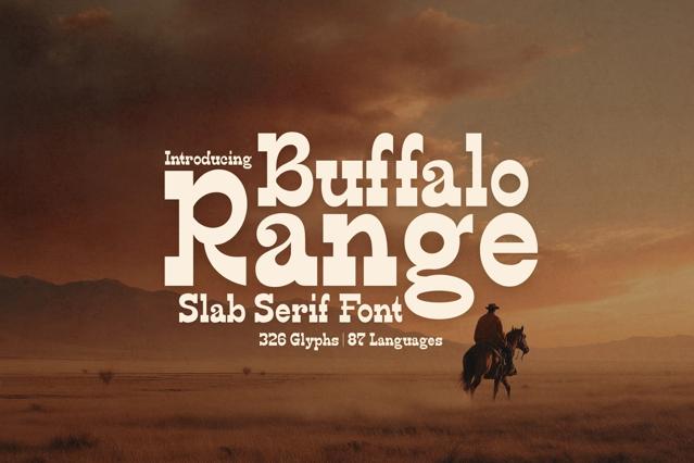 Buffalo Range - Slab Serif Typeface