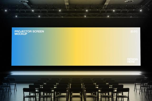 Projector Screen Mockup