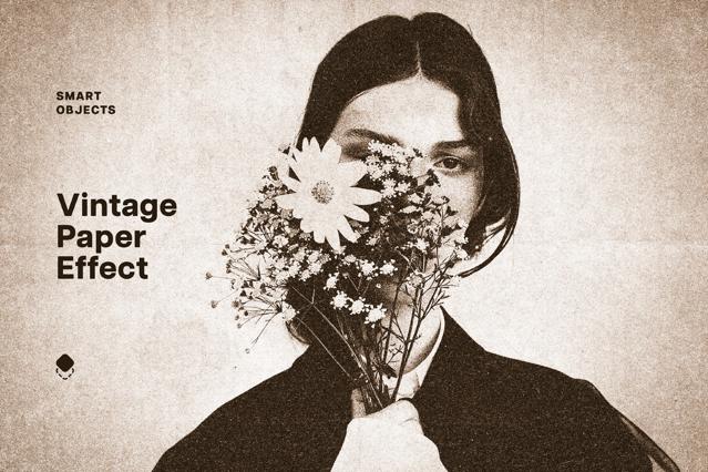 Vintage Paper Photo Effect