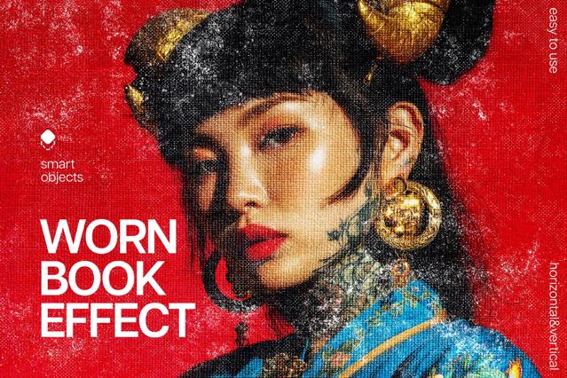 Download Worn Book Photo Effect