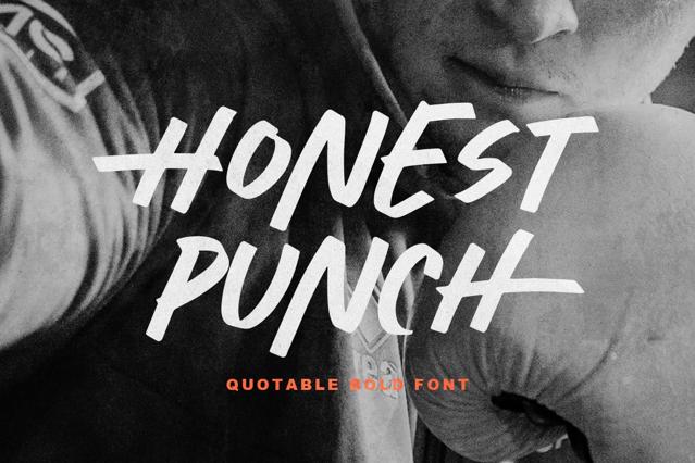 Honest Punch - Quotable Bold Font