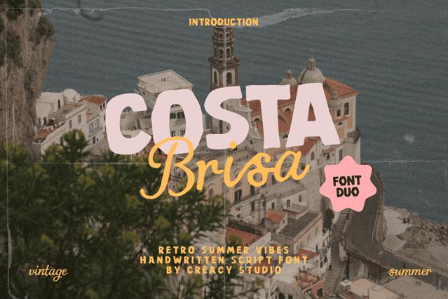 Costa Brisa – Retro Summer Font Duo