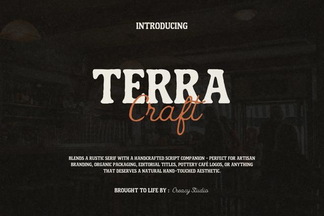 Terra Craft – Serif Script Duo