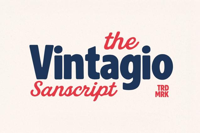 Vintagio Sanscript – Retro Typeface