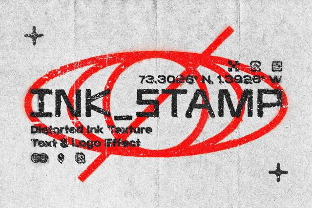 Ink Stamp Text Effect