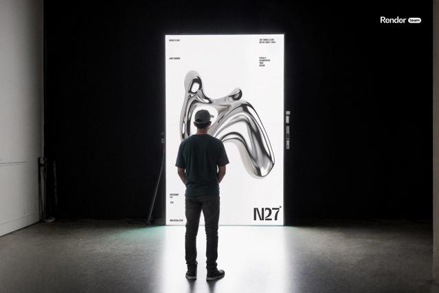 Light Banner Mockup