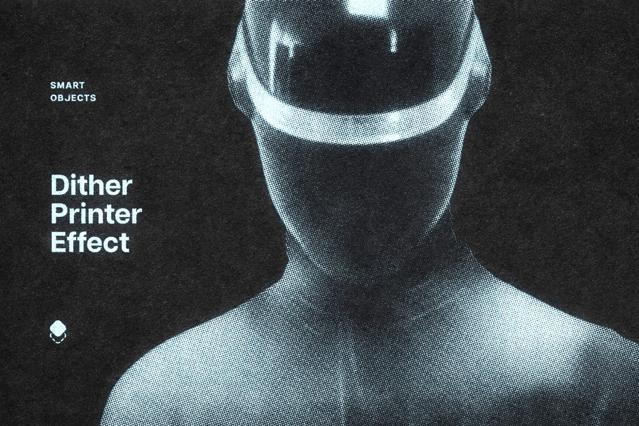 Dithering Print Photo Effect