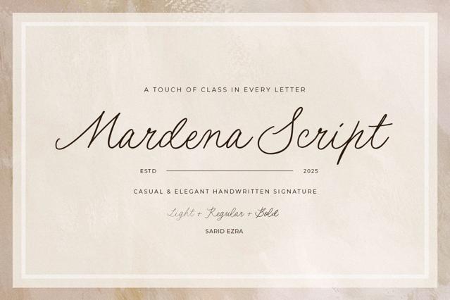 Mardena - Casual Handwritten Script