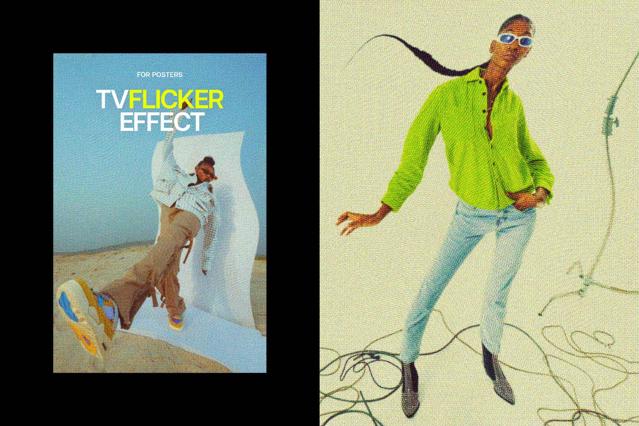 Download Vertical TV Flicker Photo Effect