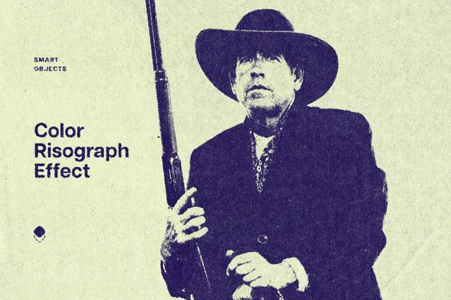 Color Risograph Photo Effect