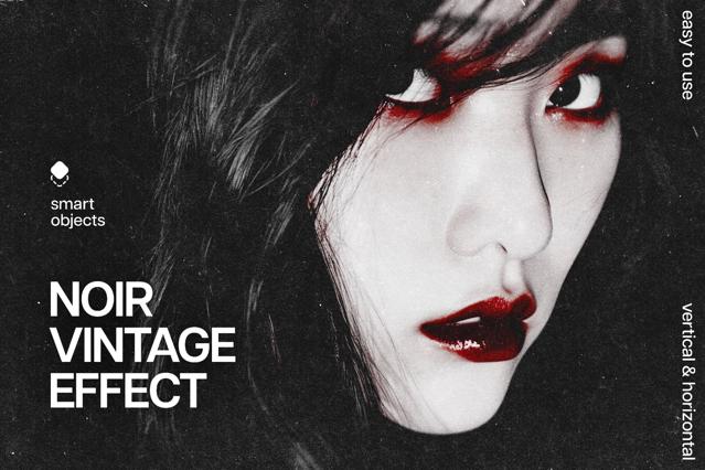 Vintage Noir Photo Effect