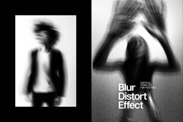 Download Distort Blur Poster Photo Effect