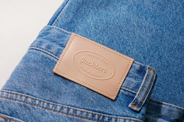 Leather Jacron Patch Mockup