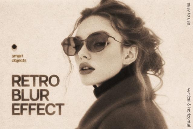 Retro Blur Photo Effect