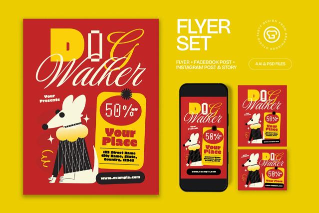 Dog Walker Flyer
