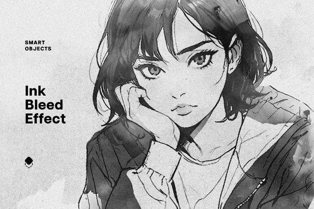 Ink Bleed Photo Effect