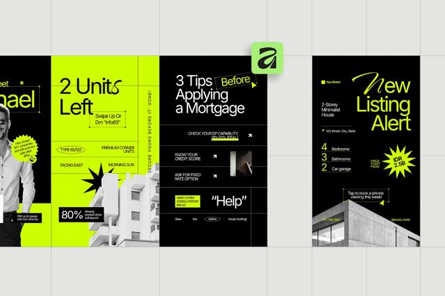 Real Estate Instagram Pack - Affinity Template