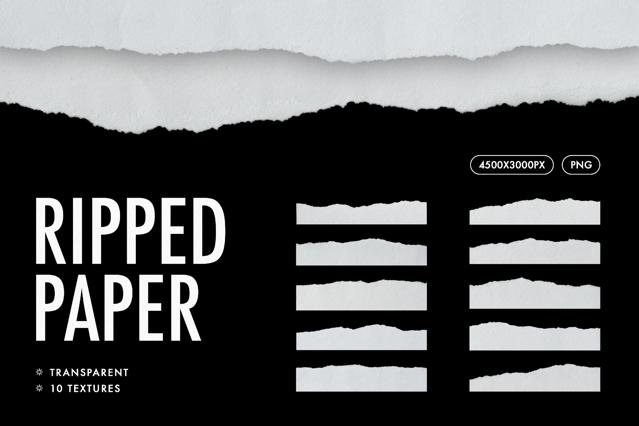Ripped Papers Texture Set