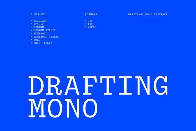 Download Drafting Mono Typeface