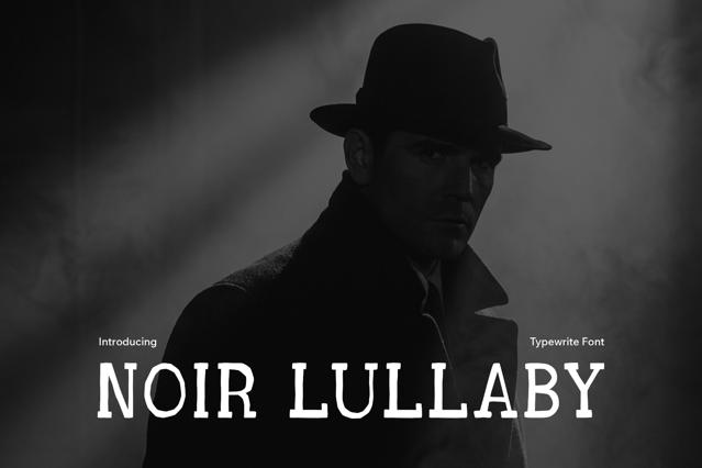 Download Noir Lullaby | Typewriter Font