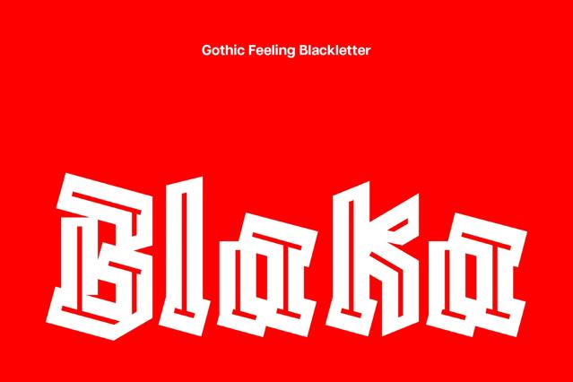 Download Blaka — Gothic Arabic Font