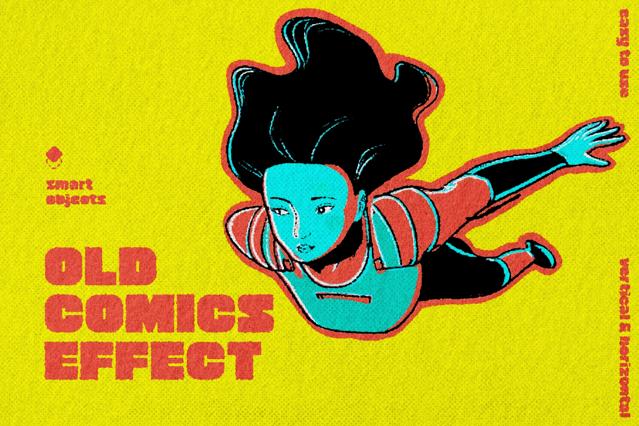 Retro Comics Print Effect