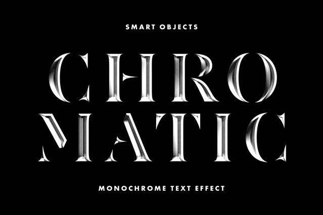 Monochrome Text Effect