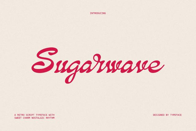 Sugarwave - Retro Script Font
