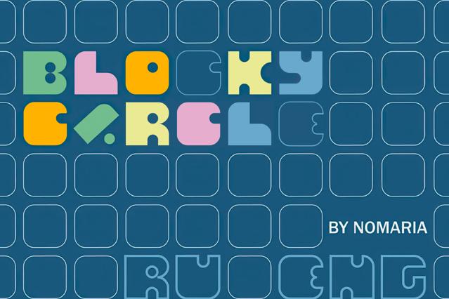 Download Blocky Circle Font