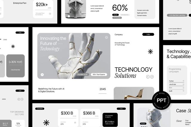 Interactive Technology Business Company Powerpoint