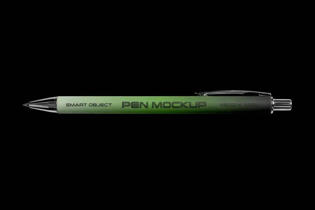Download Branded Retractable Pen Mockup