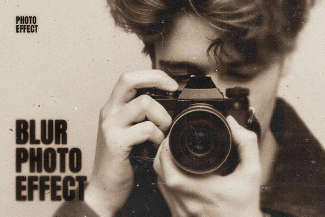 Retro Blur Photo Effect