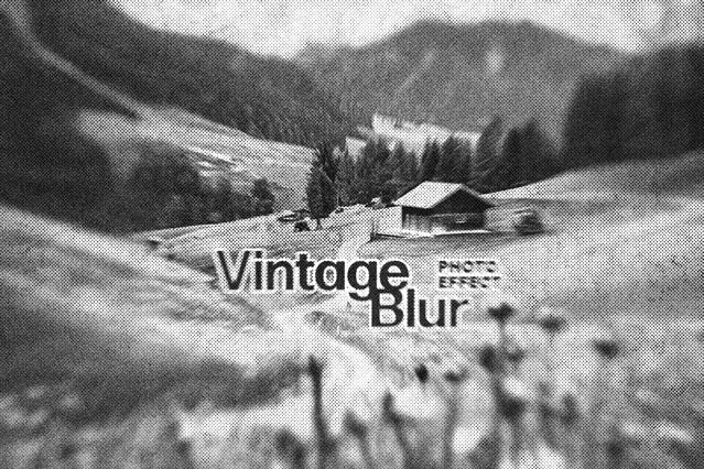 Vintage Blur Photo Effect