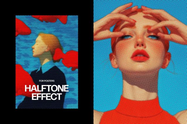 Download Halftone Poster Photo Effect