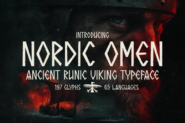 Nordic Omen - Ancient Rune Typeface