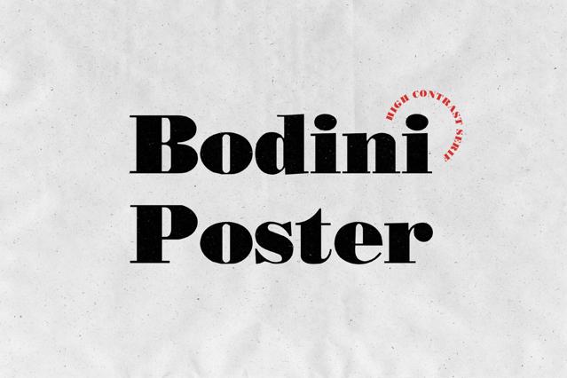 Download Bodini Poster Font