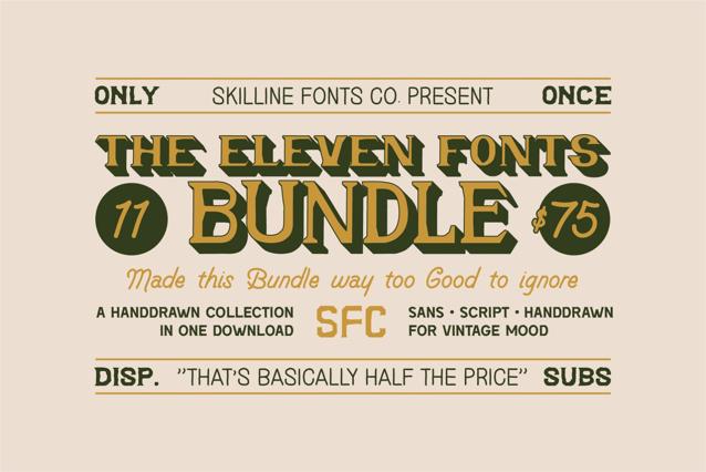 SFC Vintage Western Fonts Bundle Vol. 1