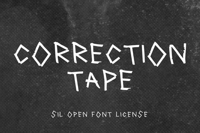 Download Correction Tape Font