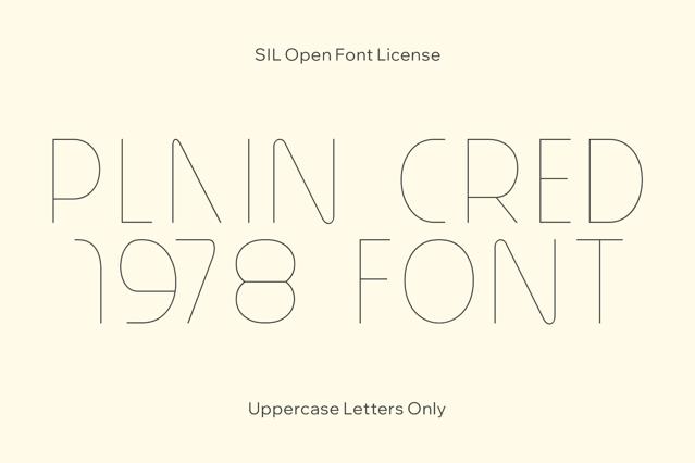 Download Plain Cred 1978 Font