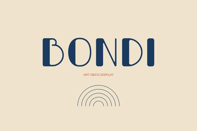 Download Bondi - Wide Art Deco Font