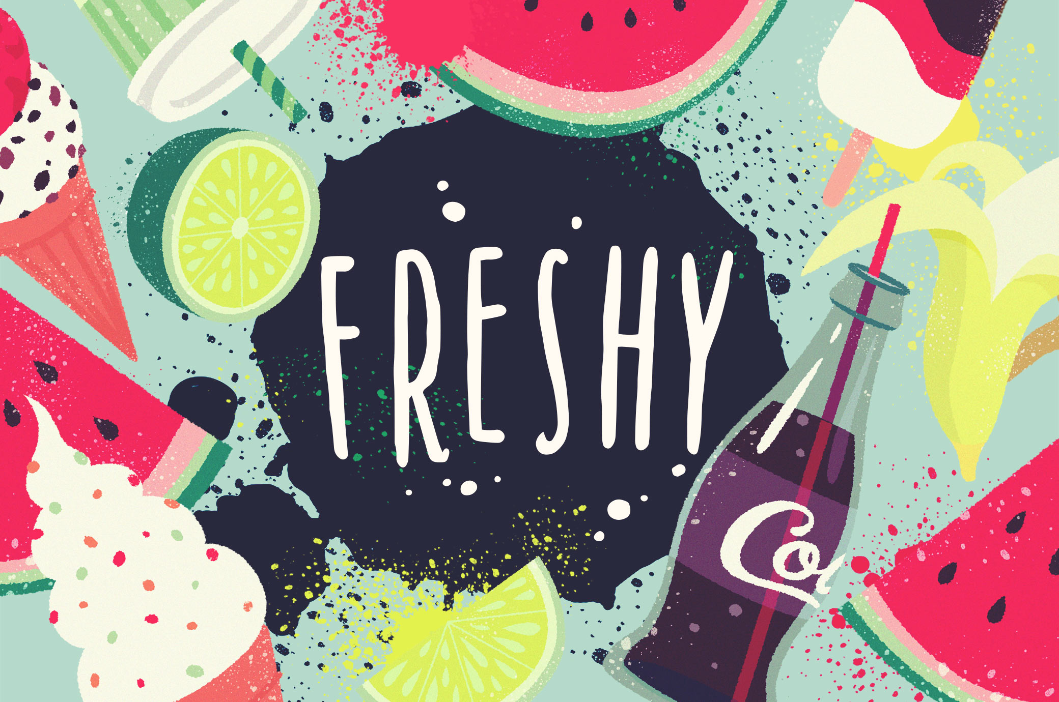 Freshy Graphic Pack: download free illustrations