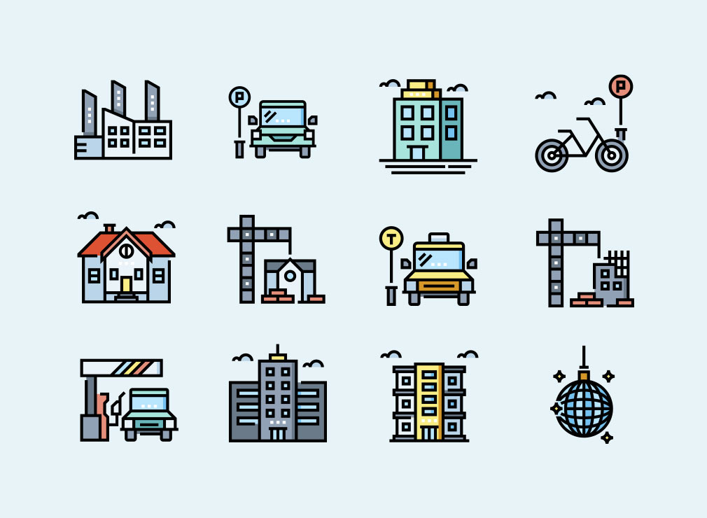 City Life free icons collection