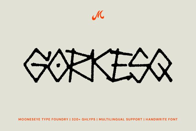 Gorkesq - Ancient Handwritten Display Font